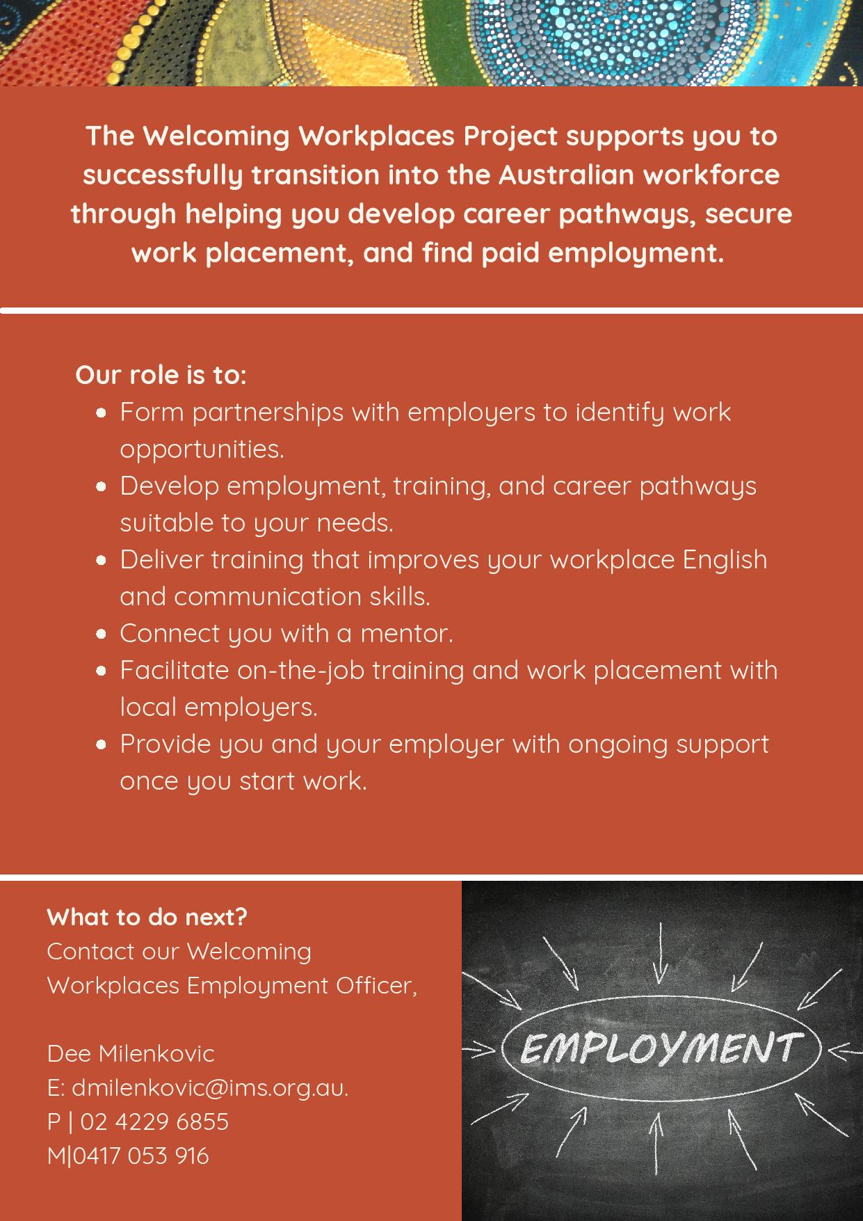 Welcoming Workplaces Employment Pilot Project – Illawarra Multicultural ...